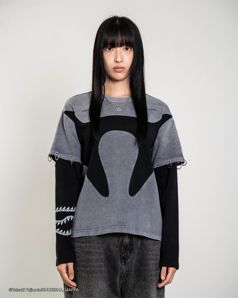 NØИSENSE CHAINSAW MAN: COLOR BLOCK LS T-SHIRT – NONSENSE.JP